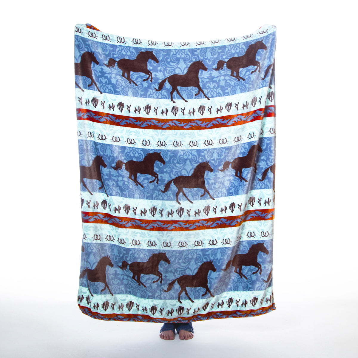 Dancing Desert Horse Heavy Plush Throw – Carstens, Inc