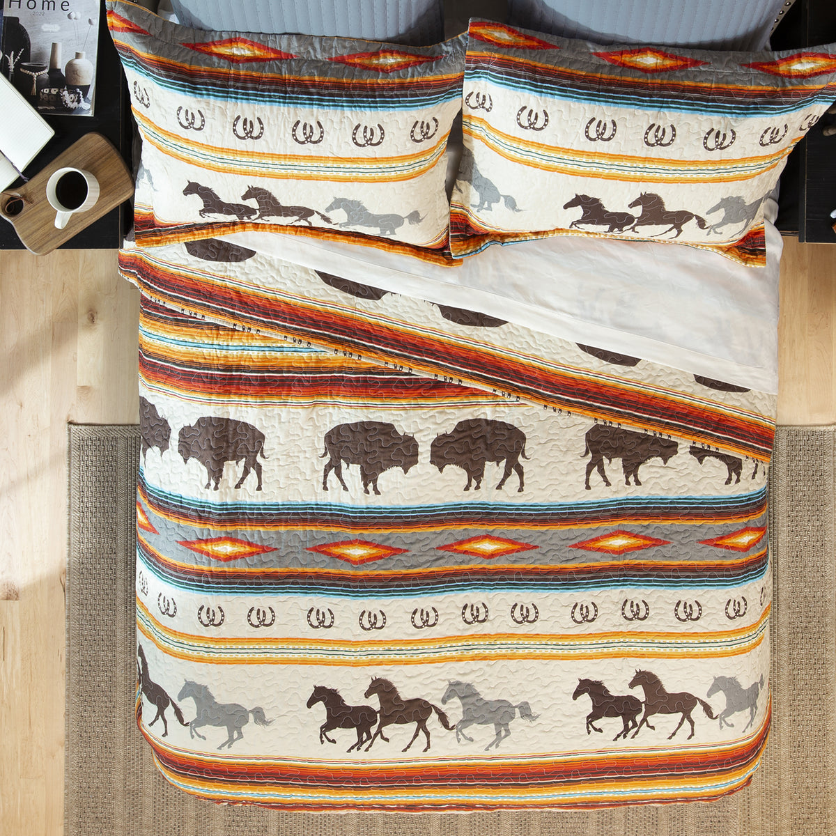 Wrangler® Western Stripe Quilt Set – Carstens, Inc